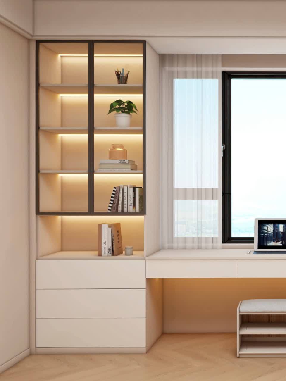 飘窗柜#设计案例分享 #效果图表现 #室内设计 #室内装修装饰 #全案...
