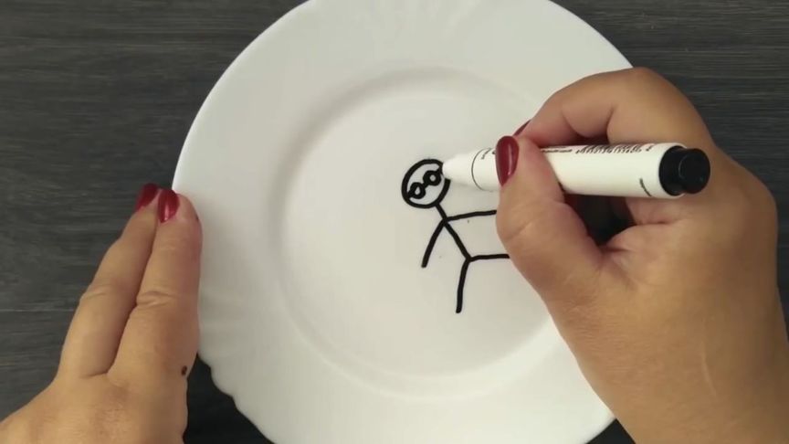 让画在盘子上的小人动起来,动画另类制作方法,一起来学吧,有趣