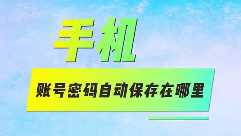 账号密码自动保存在哪里