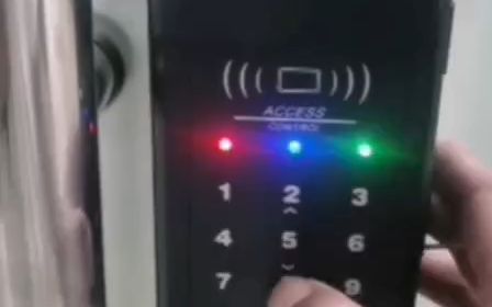 ACCESS CONTROL玻璃门指纹锁怎么重置密码