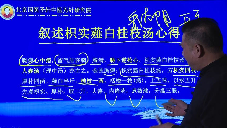 刘国轩药对100讲-第29讲-桂枝枳实配伍-作用机制及代表方