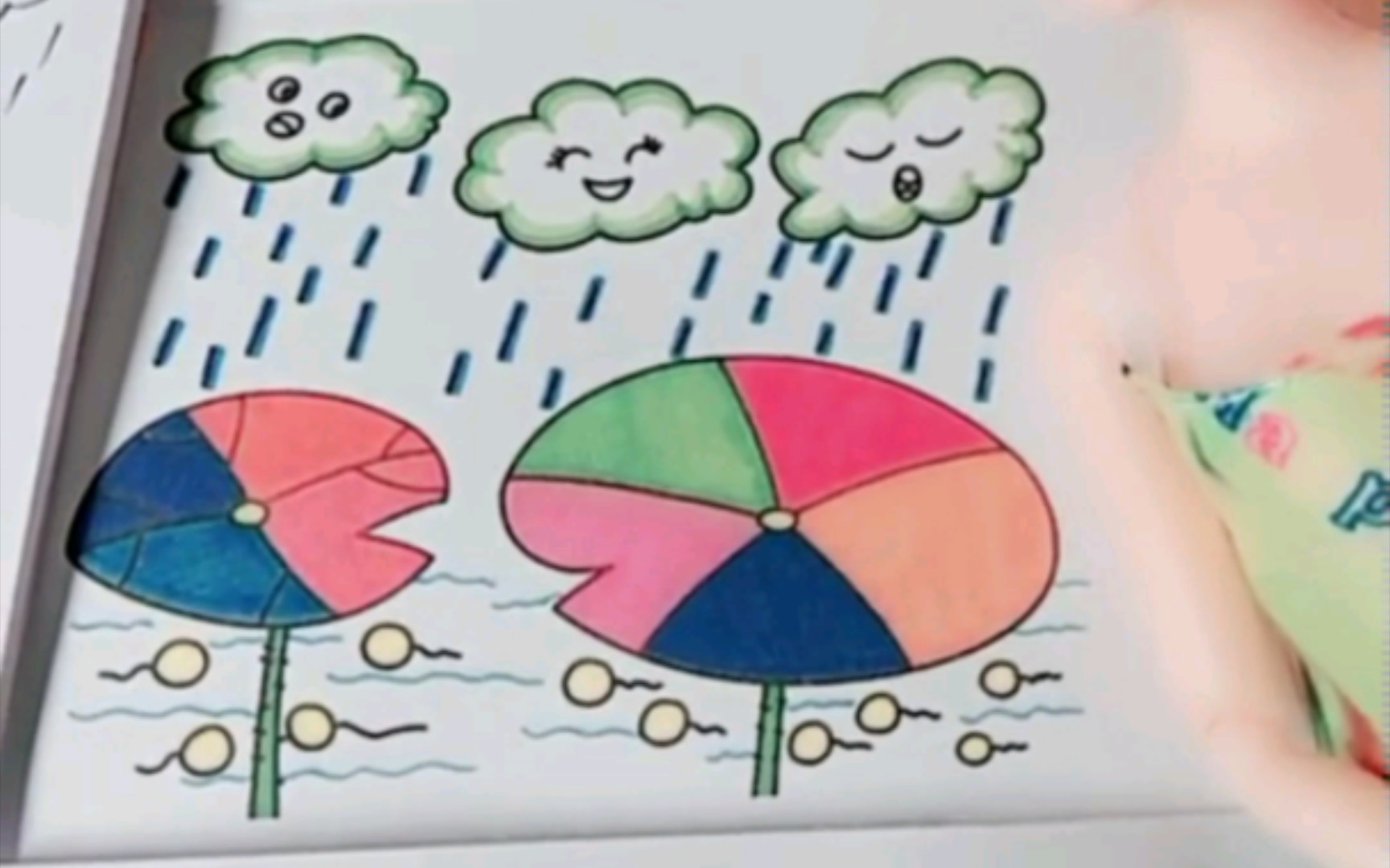 哗啦啦下雨啦～简简单单的下雨简笔画～