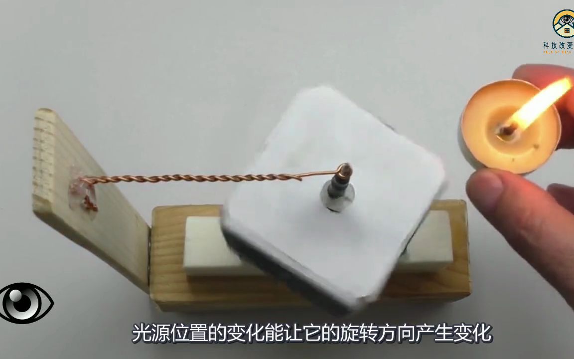 一个简单的门多西诺电机模型:只需要一束光,就能转动起来!