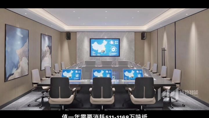 无纸化办公会议发展史#会议室 #智能会议系统