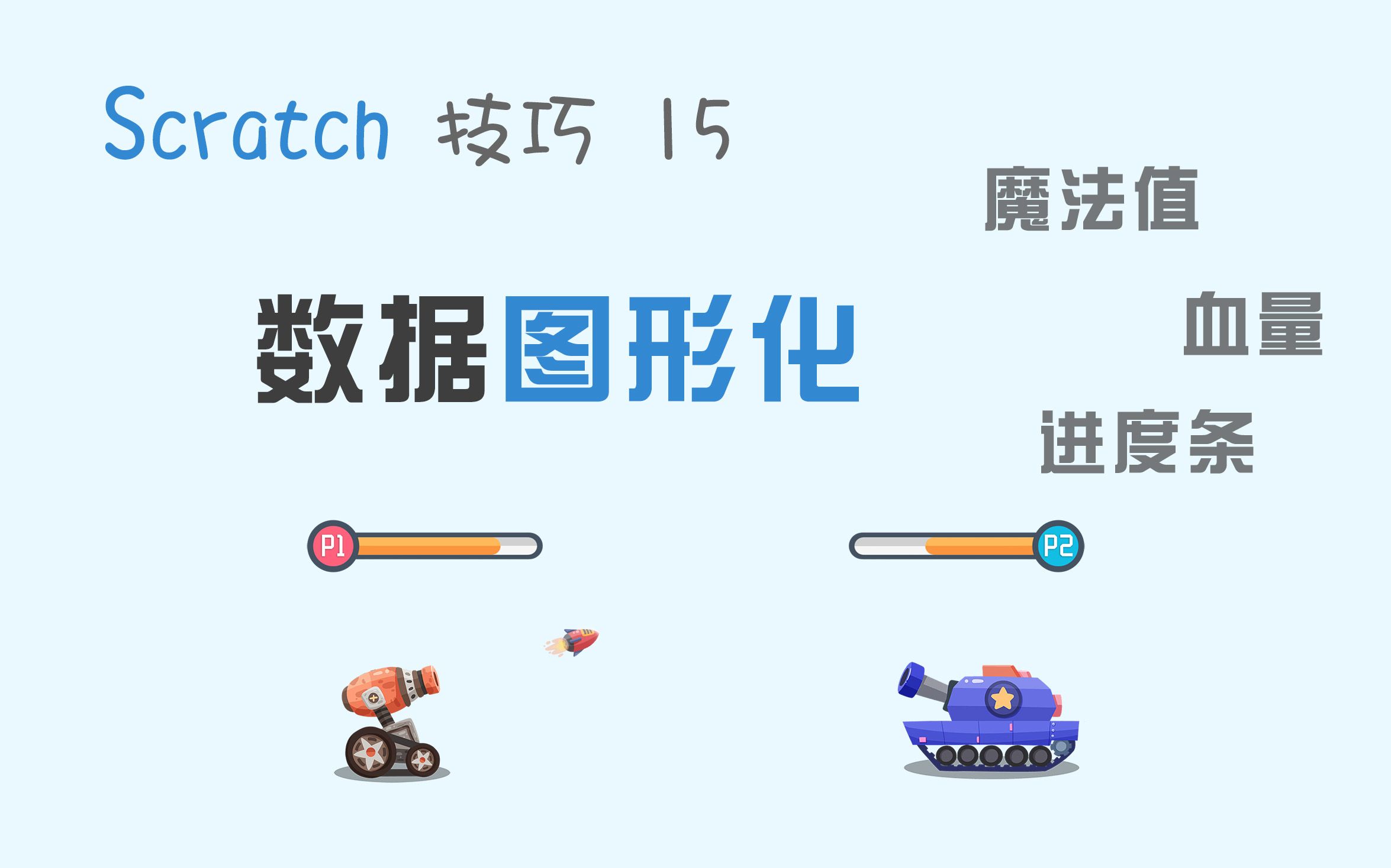 【码匠】Scratch变量太丑怎么办?将它转变为图形吧!