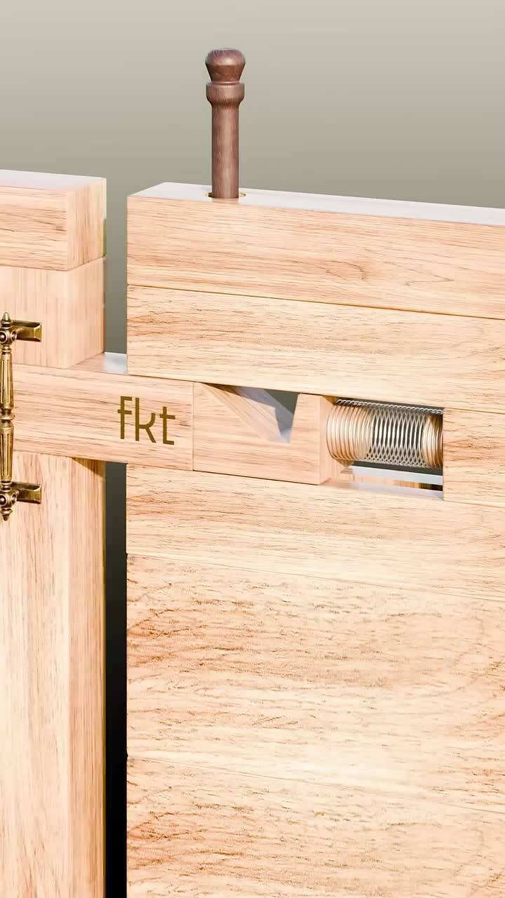 科技:各种滑动门锁原理动画 #原理 #科普 #动画