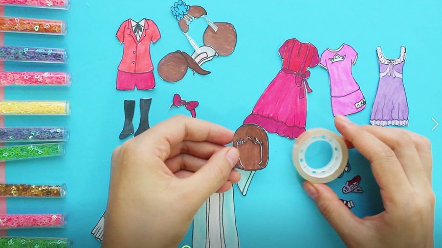 创意手工:如何制作纸娃娃陈思思换装秀?这份教程收藏好啦!