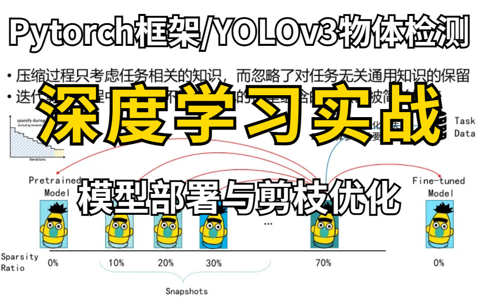 我居然三个小时学会了【深度学习模型部署与剪枝优化实战】教程,...