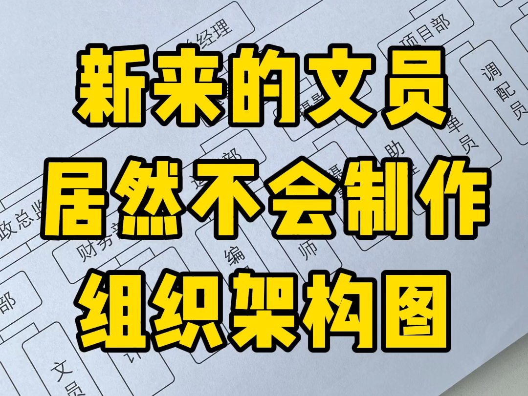 活了30年才知道组织架构图是这样做的