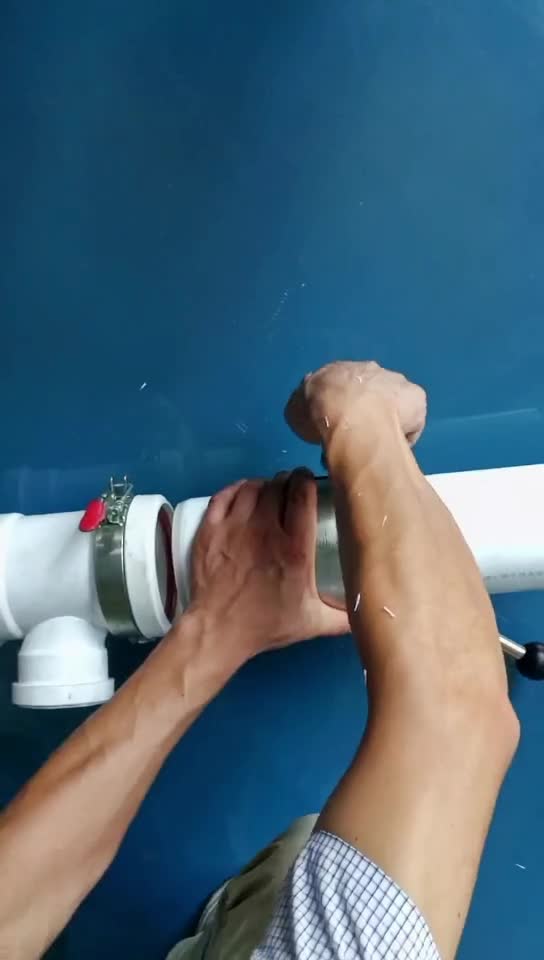 宏添pp排水管对接器——160mm管材和管件连接只需15s