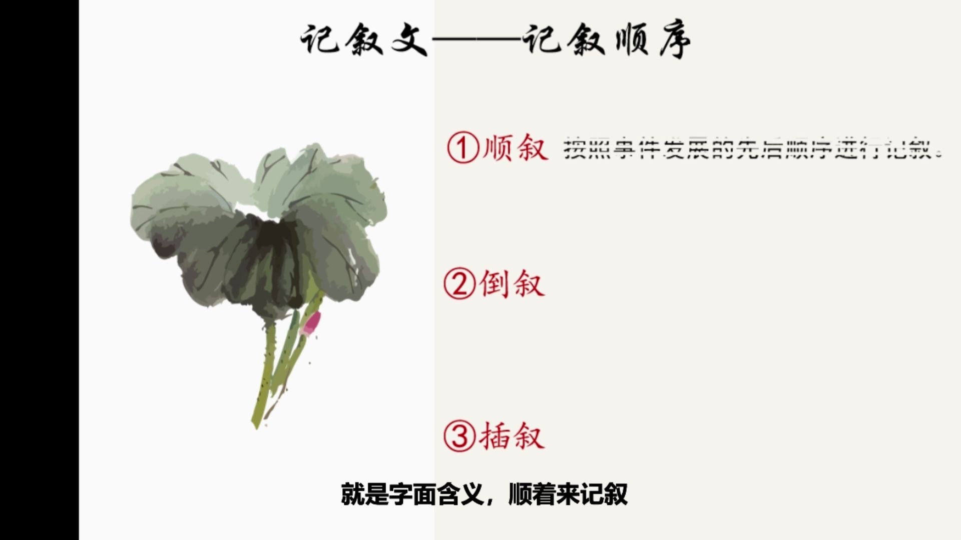 语文—记叙文 记叙顺序