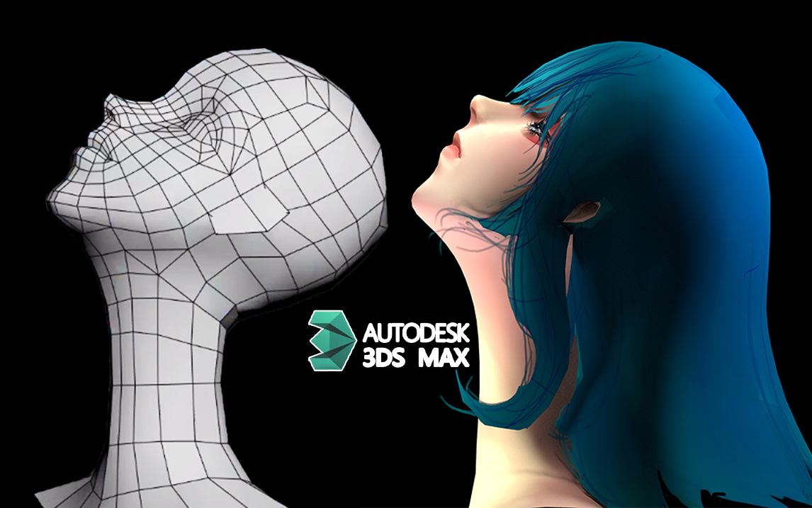 【3DMX角色建模】从最简单的box开始教你女性角色布线到展UV贴图...