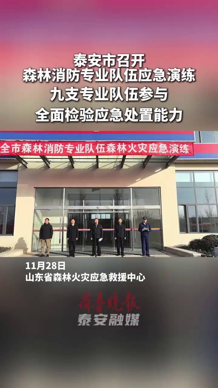泰安市召开森林防灭火工作会议暨森林消防专业队伍应急演练 
   11月...