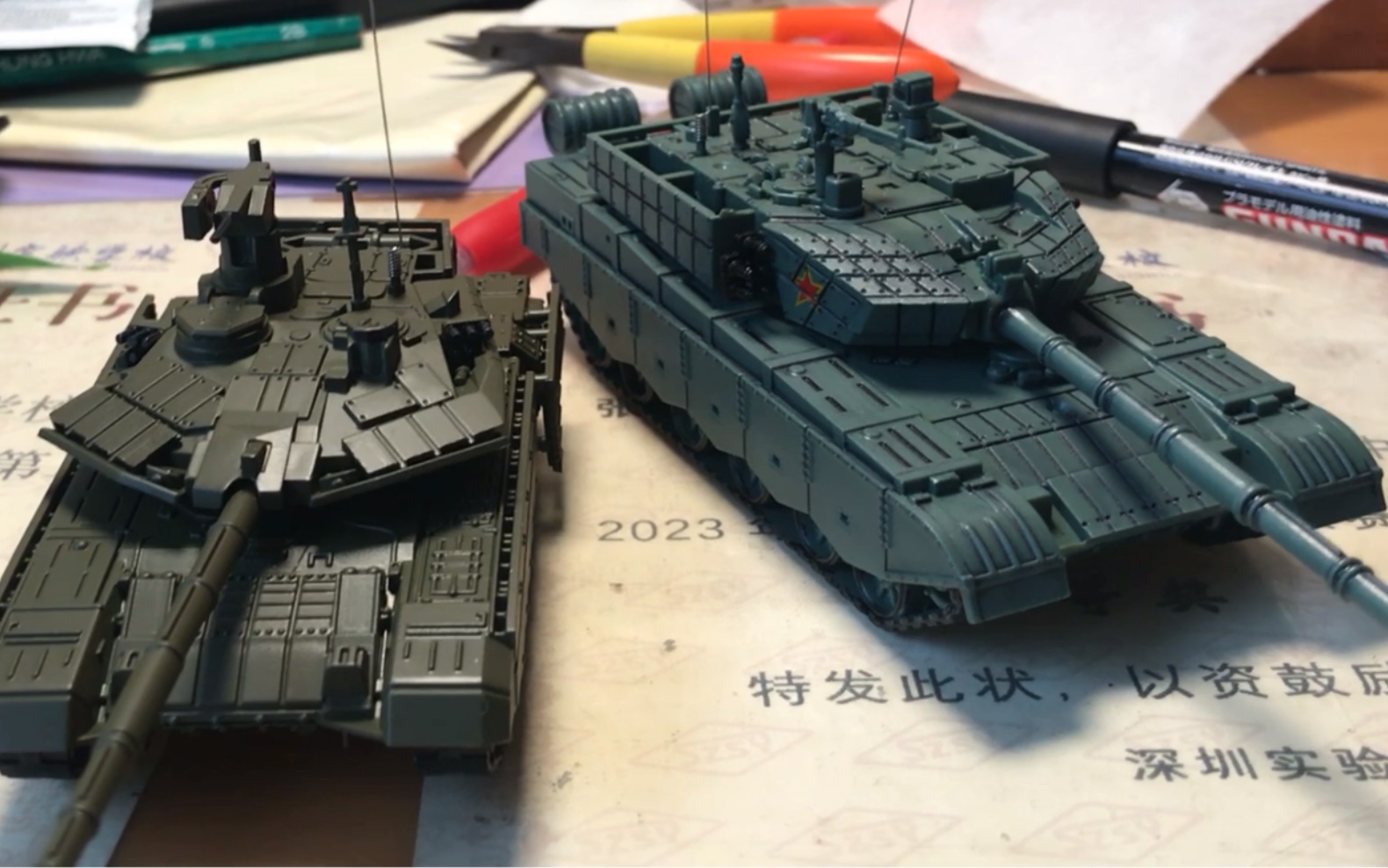 4d,一个有模型梦的玩具厂(t90ms和99A改造杂谈与测评)