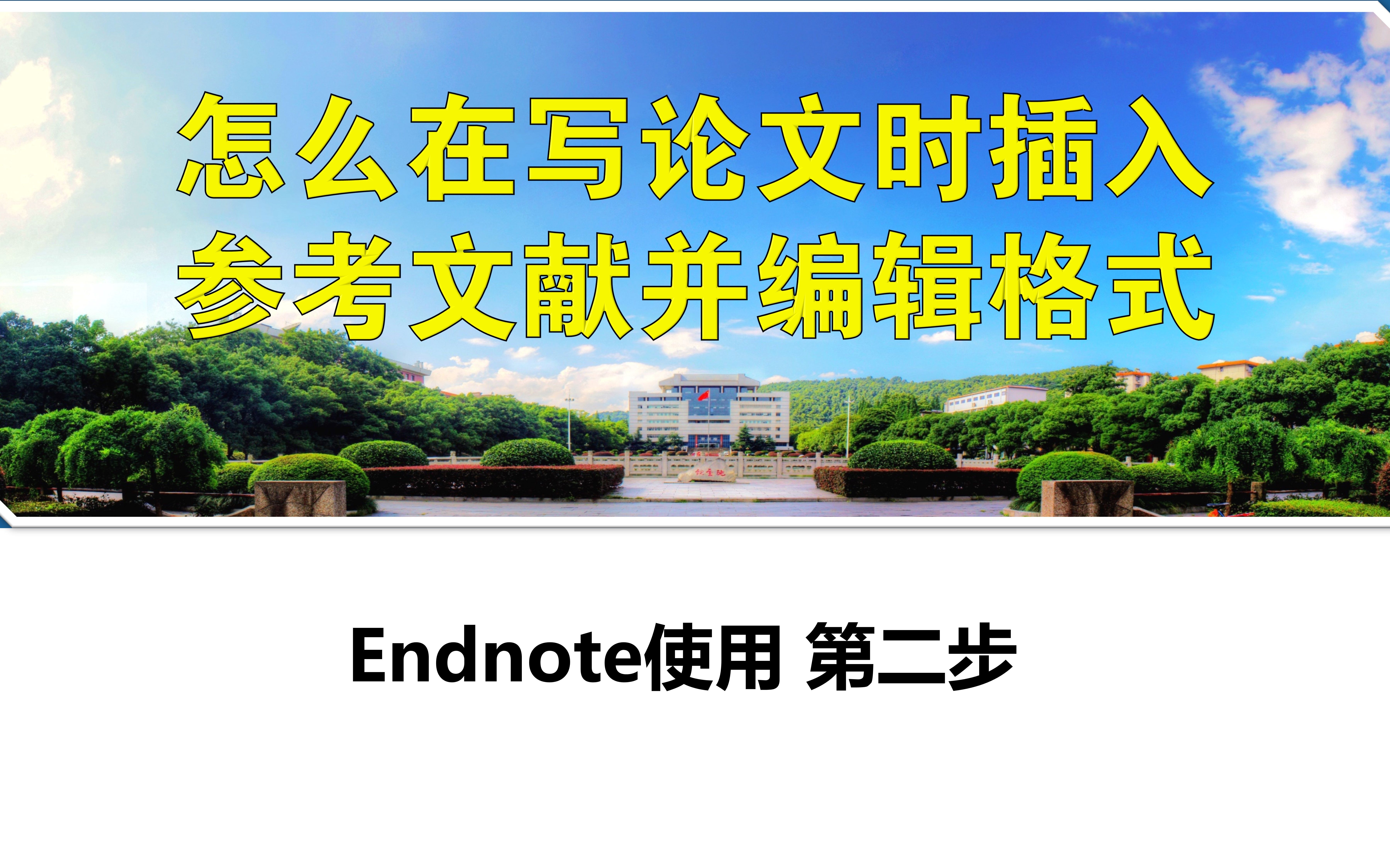 怎么在写论文时插入参考文献并编辑格式