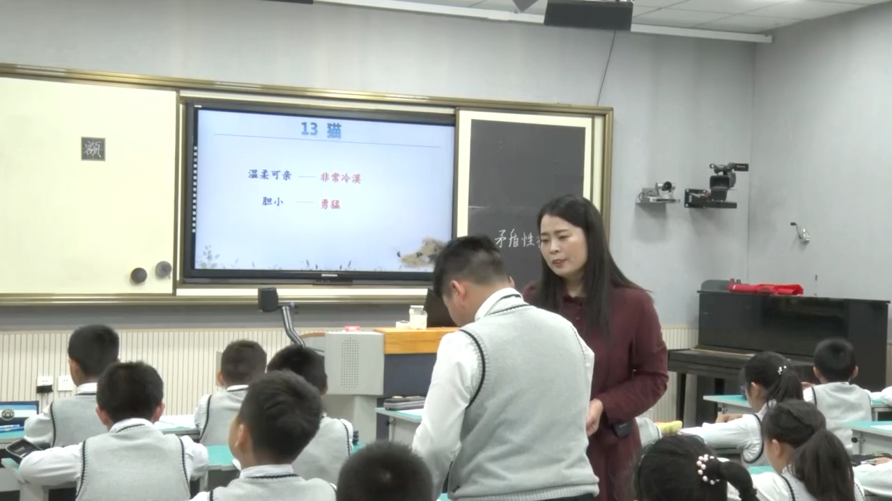 四下:《猫》(含课件) 名师优质公开课 教学实录 小学语文 部编版 人教版...
