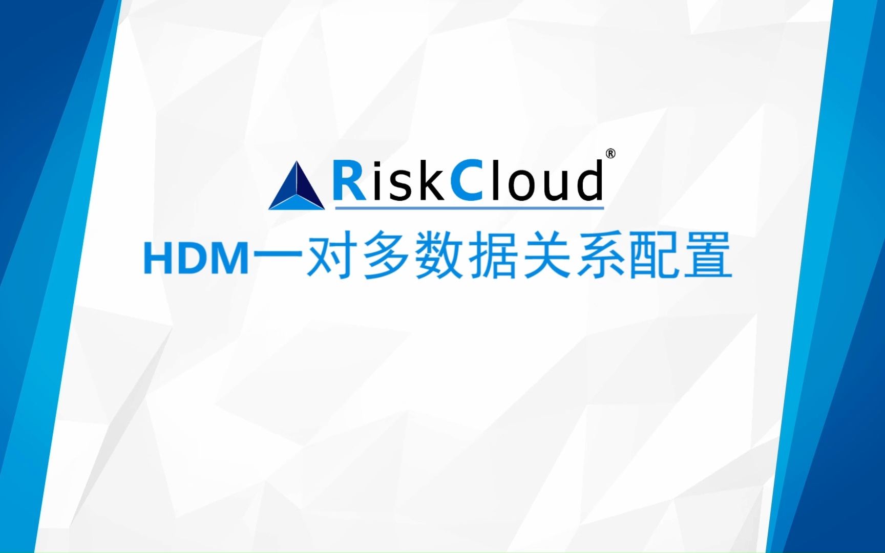 RiskCloud-19-HDM一对多数据关系配置