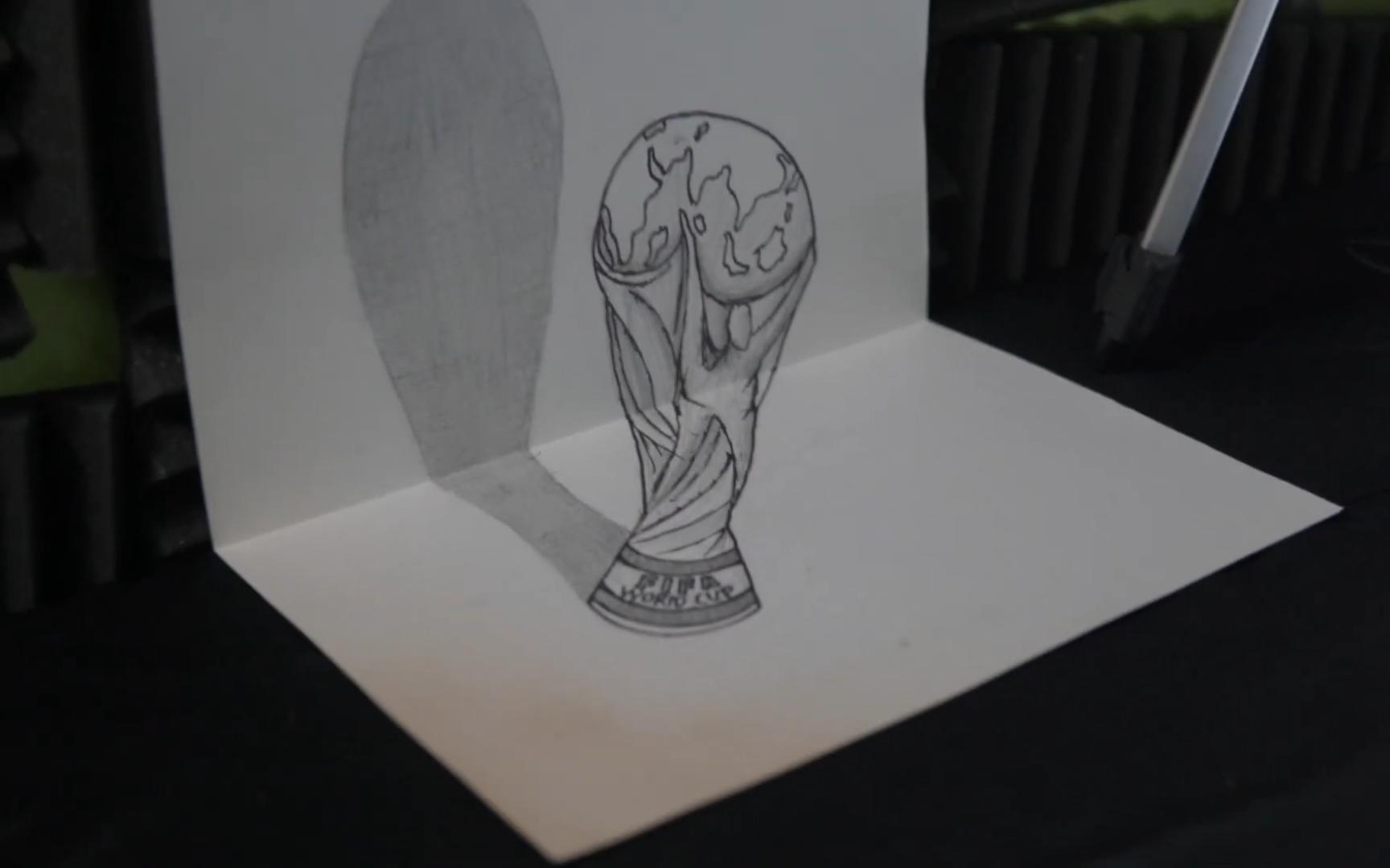 【绘画】画个立体世界杯是个什么感觉?