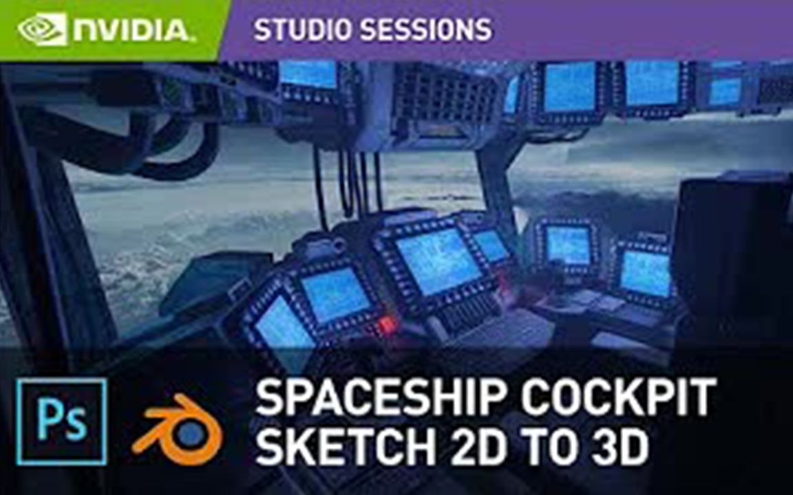 blender +ps 从概念图,到blender映射建模,一整套流程 (中文翻译)