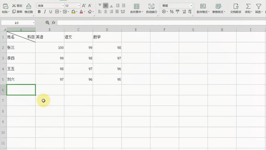 分分钟学会如何在excel快速给单元格添加斜线？