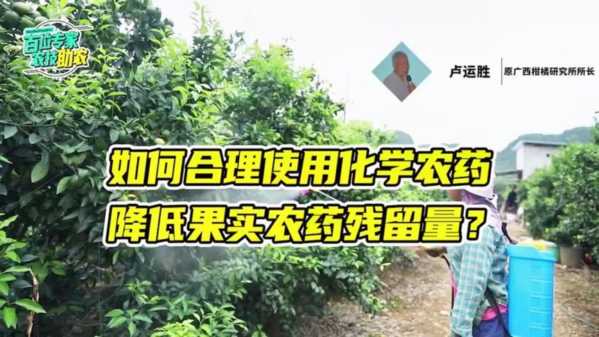 如何合理使用化学农药,降低果实农药残留量?老专家分享~