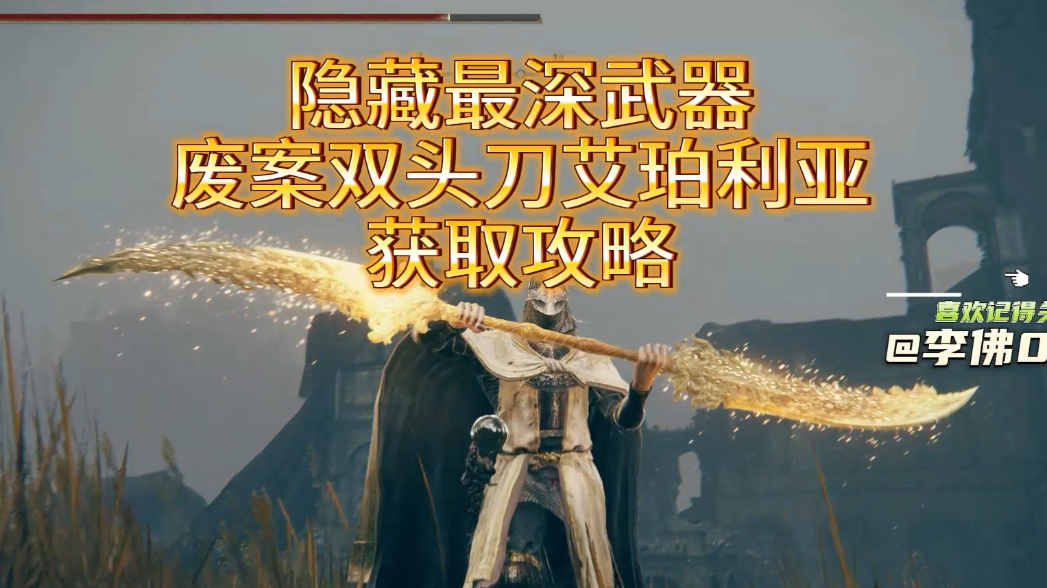 dlc隐藏最深的武器,本体废案武器艾珀利亚获取方式