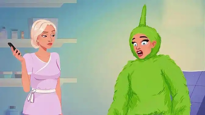 我把美女变成了天线宝宝