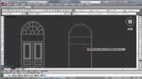 AutoCAD基础入门教程, 欧式平开门的绘制