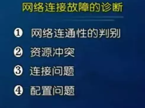 计算机安装与维修视频教程之《网络故障的诊断与维护》