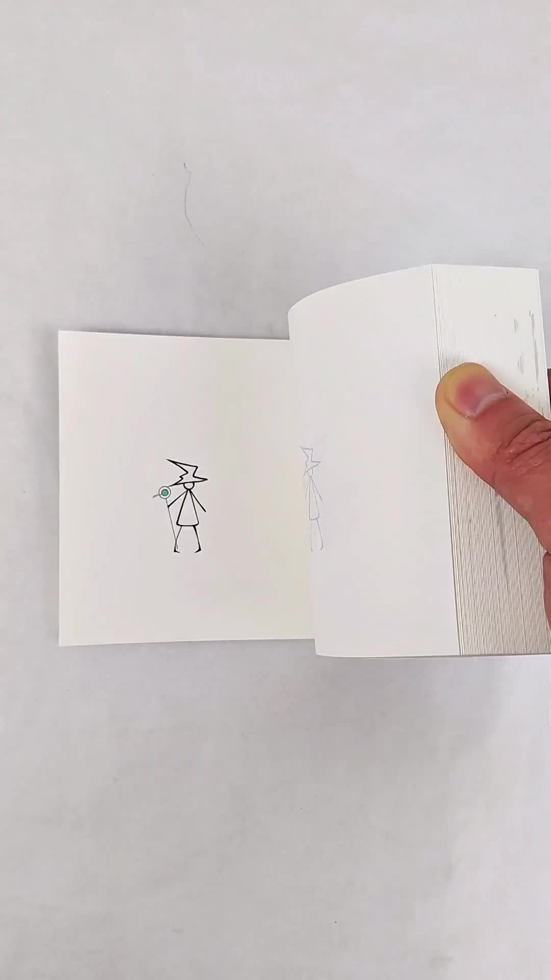 火柴人手翻本漫画绘画本绘画教程书入门线稿描摹本手绘涂色手翻画#...