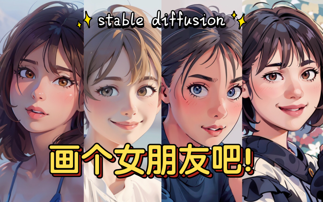 【AI绘画】真人转手绘|画个女朋友|简介附上画“女朋友”的参数啦～