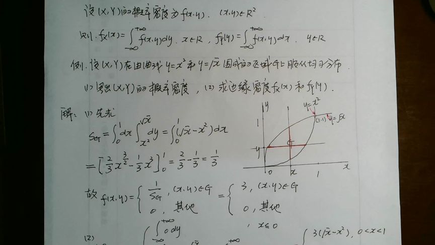 紫燕老师概率论与数理统计 2.6-2 二维连续型随机变量的边缘密度