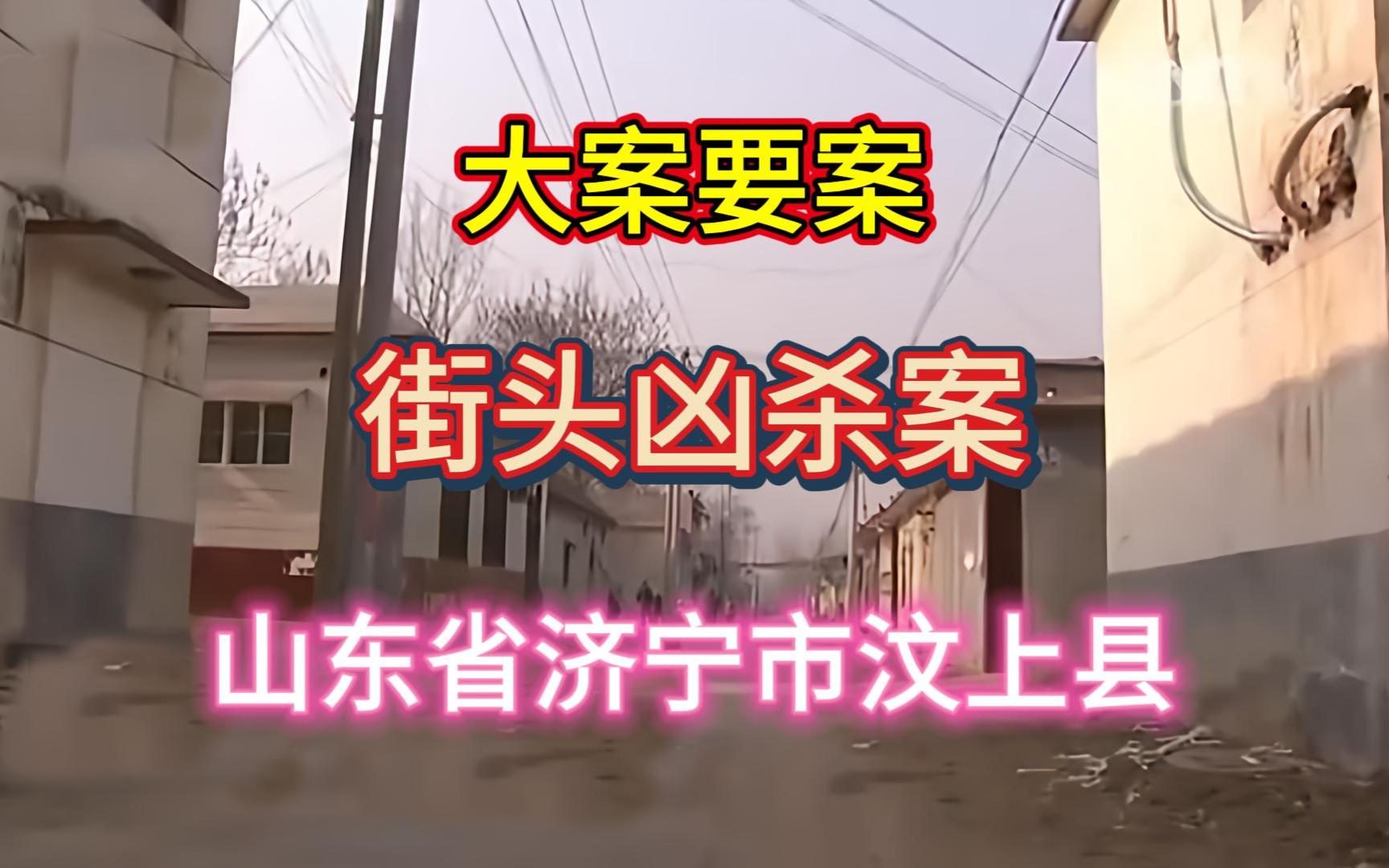 大案要案:街头凶杀案。(山东省济宁市汶上县命案)