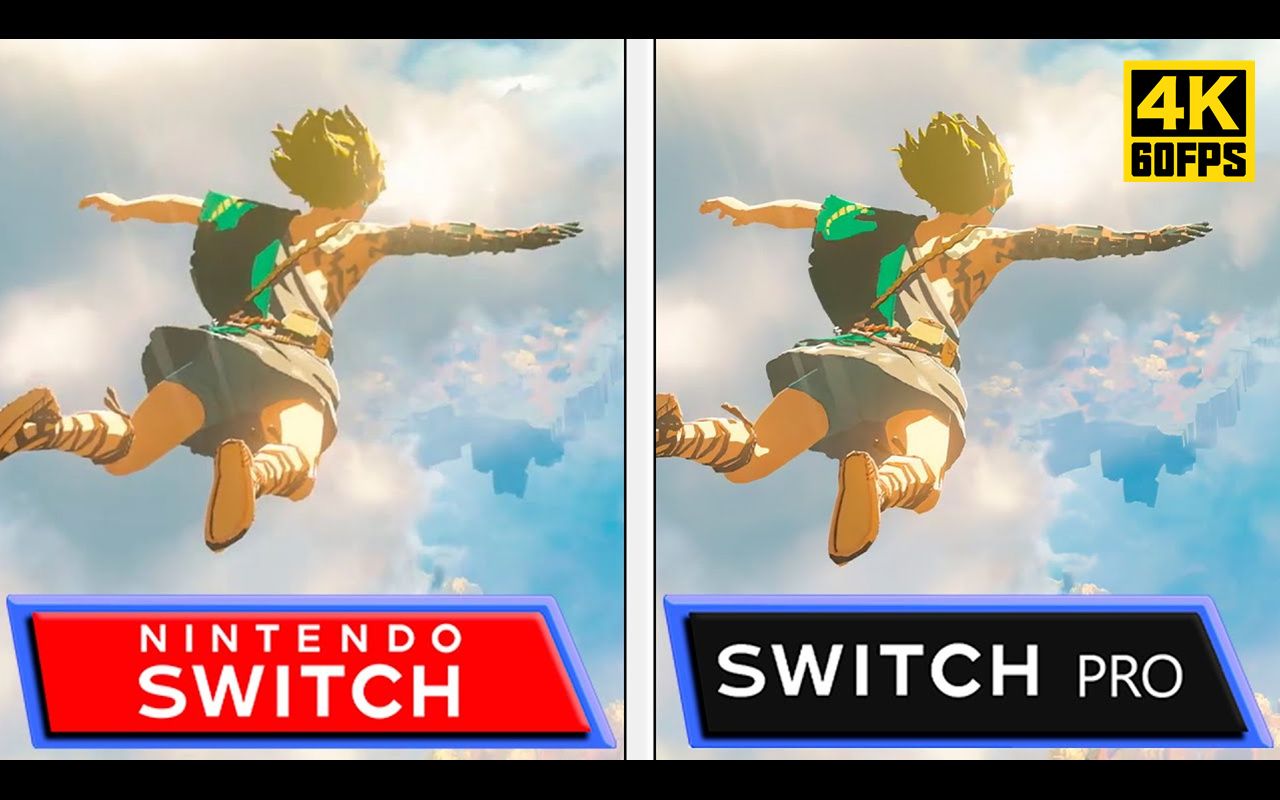 【4K60帧】Switch vs Switch Pro | 假想版Switch Pro主机游戏画质模拟...