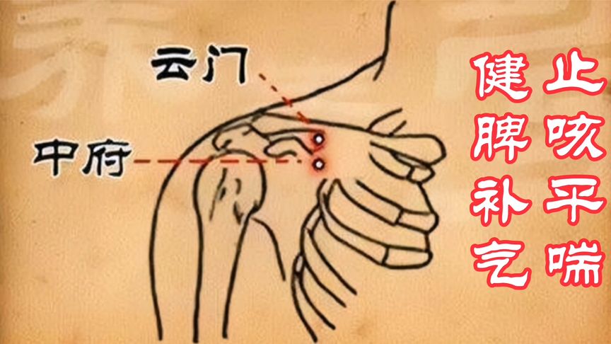 久病气虚、咳嗽不停,“中府穴”可调理!是胸闷咳喘的特效穴!