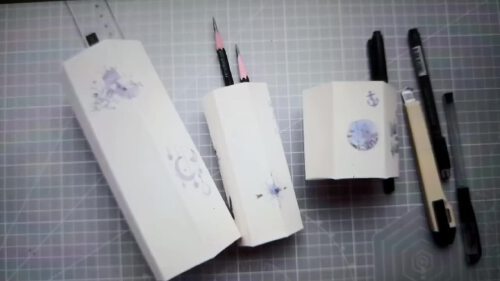 笔筒折纸详细教程