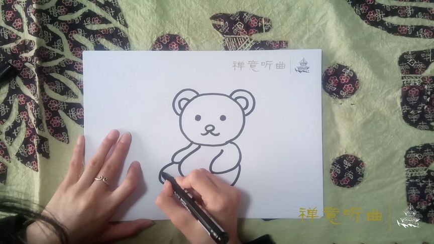 简笔画:简单易画的卡通小熊,教你如何画可爱小熊简笔画