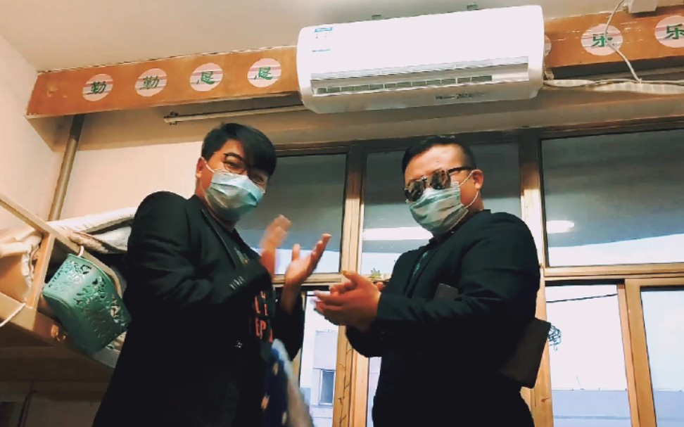 山理工宿舍空调剪彩仪式
