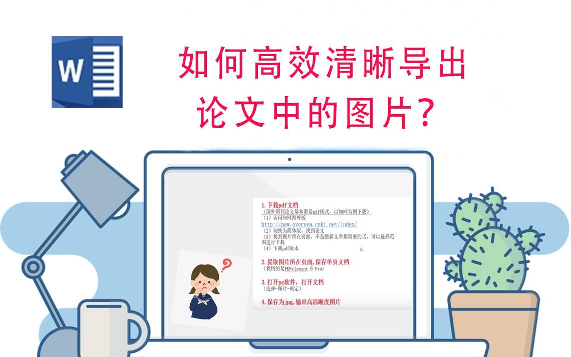 如何高效清晰导出论文中的图片?