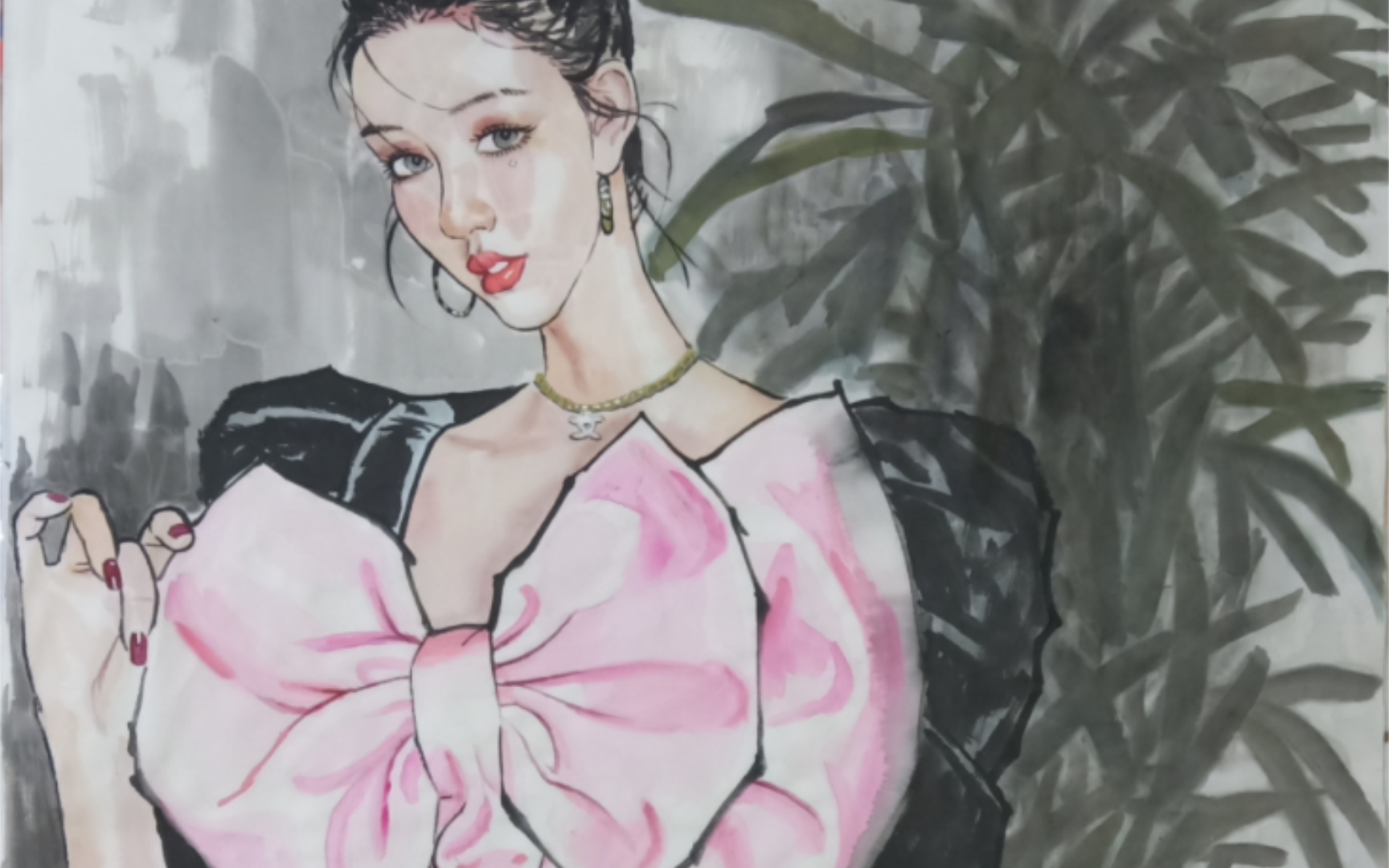 毛笔国画美女绘画教程:从基础到精通
