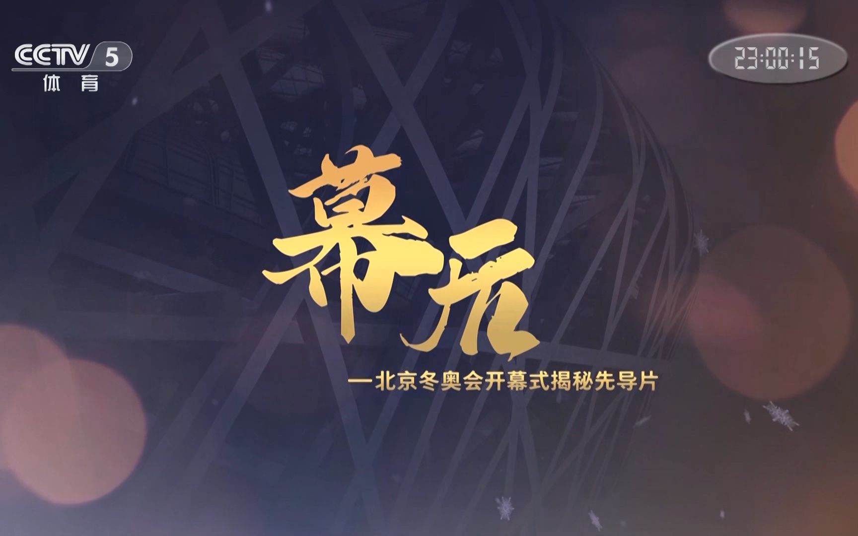 (1080P+)五环纪事:幕后——北京冬奥会开幕式揭秘先导片