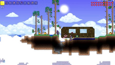 【大橙子和小枫】横版我的世界-泰拉瑞亚生存:第11集-空岛来了