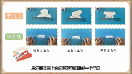 微课省级一等奖,小学数学微课动画《三角形的内角和》下篇#微课制作 ...