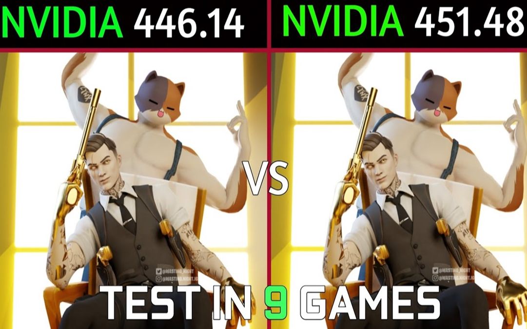 446.14 vs 451.48 显卡驱动对比(1080P分辨率,共8款游戏)GTX 1660Ti ...
