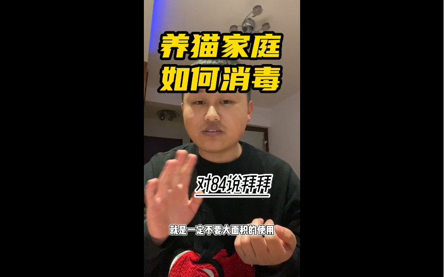 养猫家庭快别用84消毒液了!