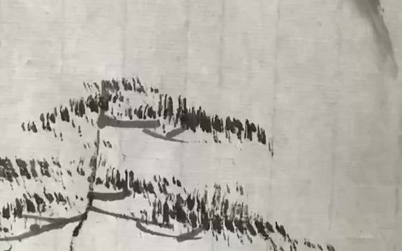 【国画】简单画水墨山水画!