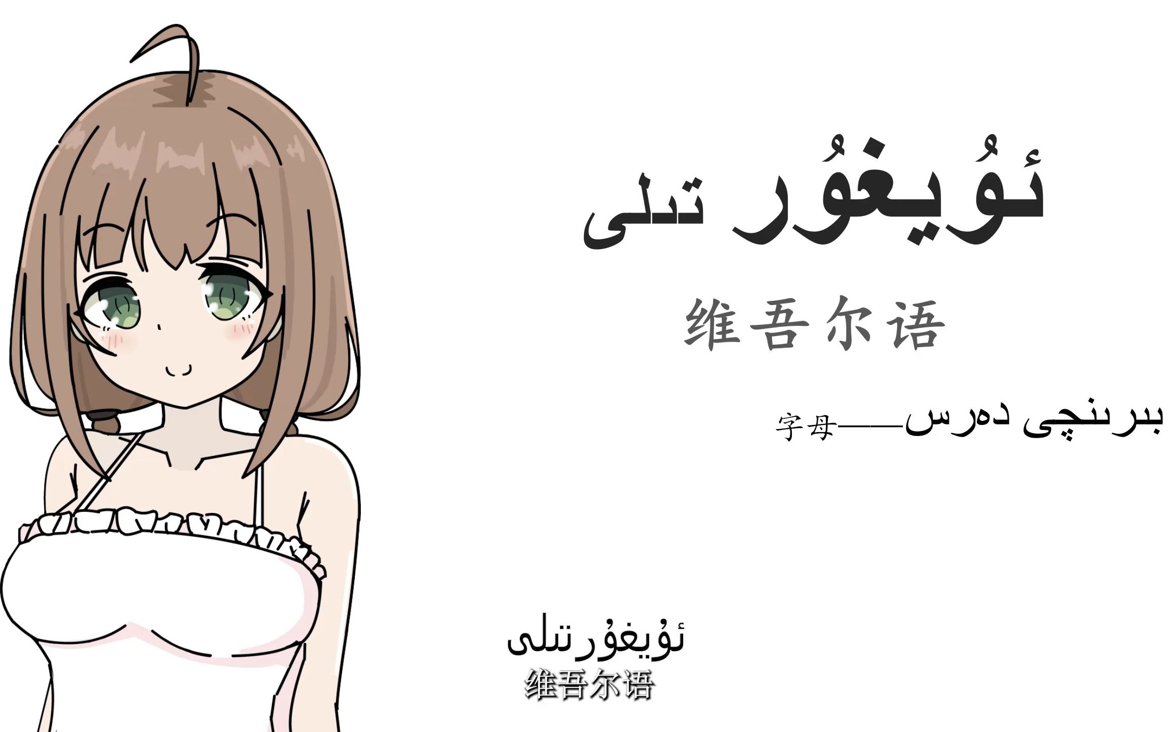 维吾尔语教程 字母读音及书写