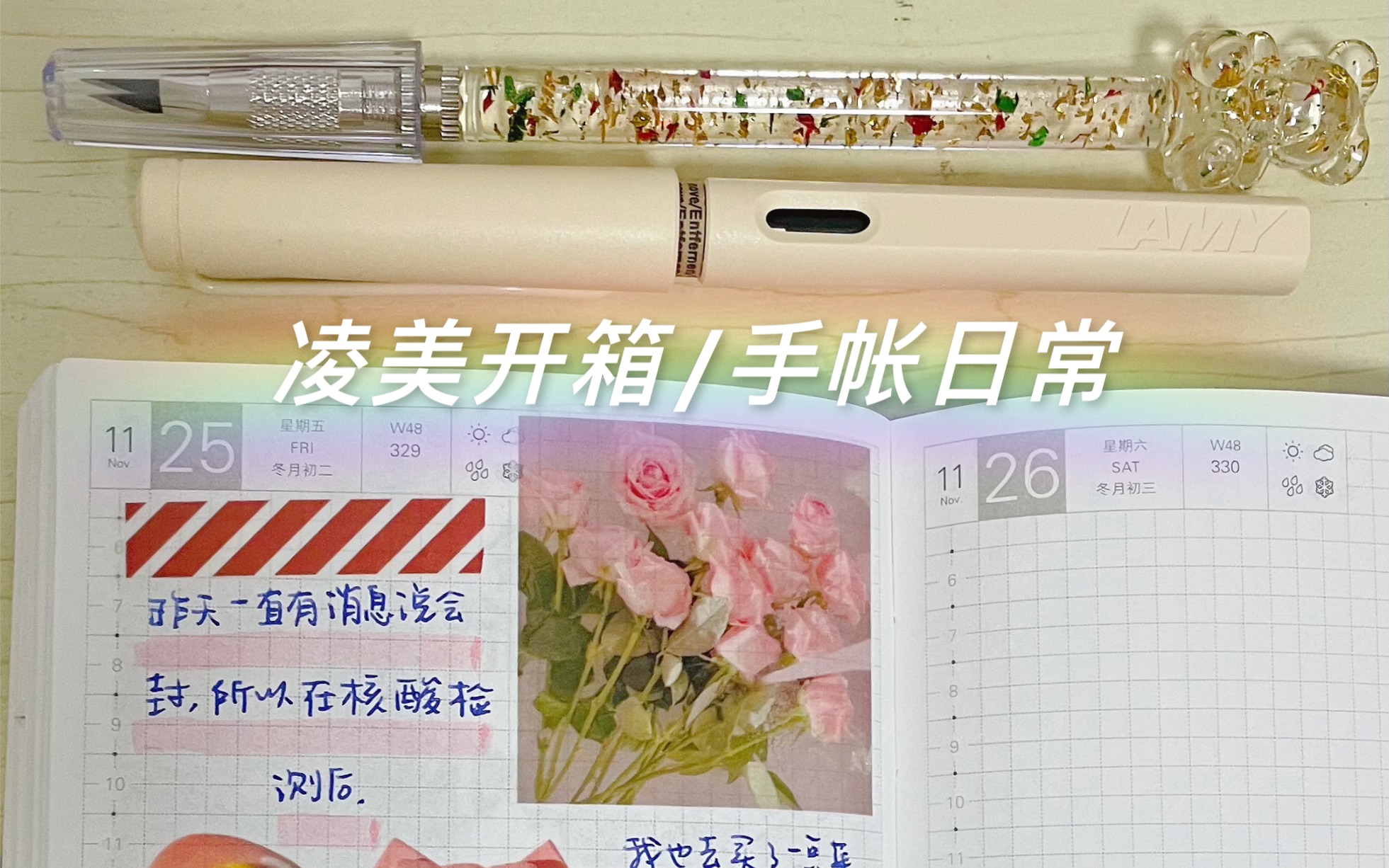 凌美钢笔开箱/手帐记录日常