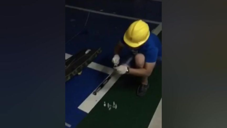 木工吊顶神器射钉枪使用操作规范演示视频