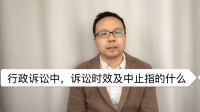 行政诉讼中,诉讼时效及中止指的是什么?